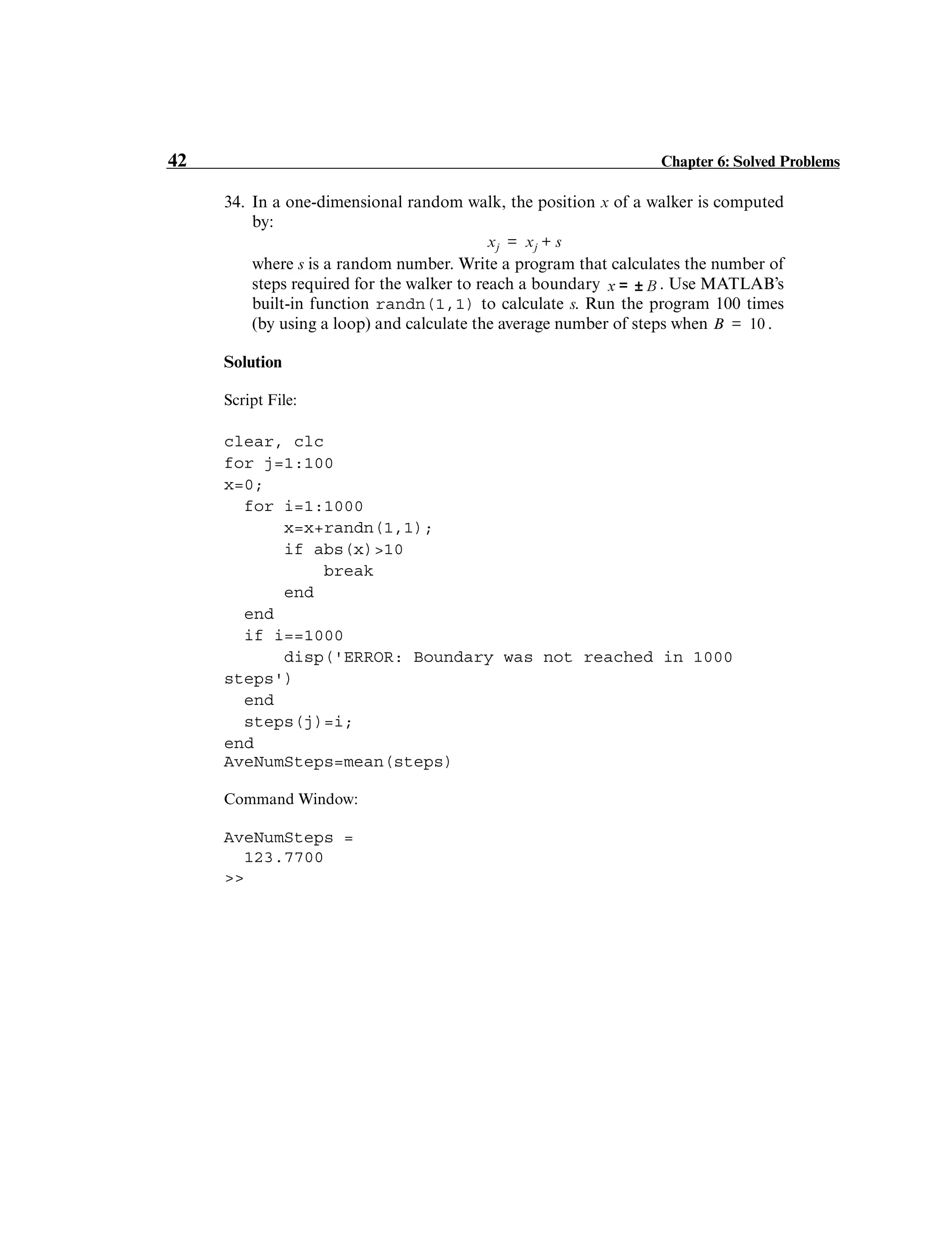 Solution of matlab chapter 6 | PDF