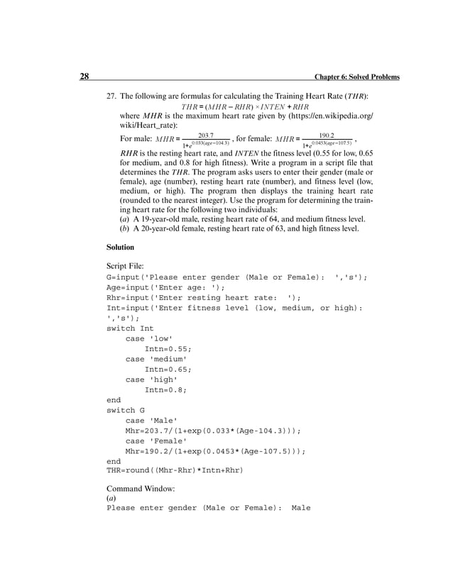 Solution of matlab chapter 6 | PDF