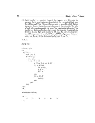 Solution of matlab chapter 6 | PDF