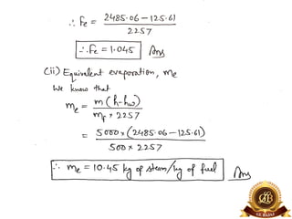 Solution of numerical problem on boiler performance (Part 1) | PDF