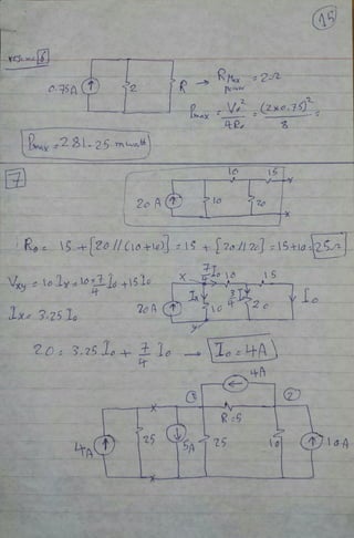 Electric Circuits Class (Solution of Problem set C) | PDF