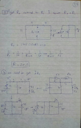 Electric Circuits Class (Solution of Problem set C) | PDF