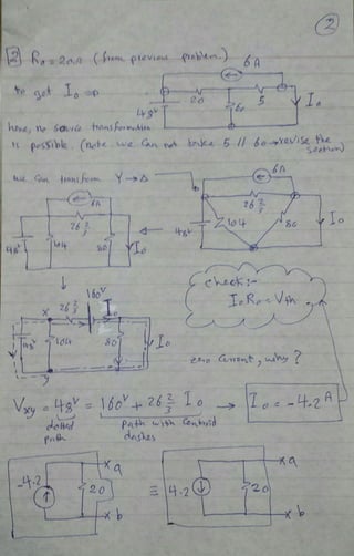 Electric Circuits Class (Solution of Problem set C) | PDF