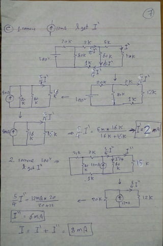 Electric Circuits Class (Solution of Problem set C) | PDF
