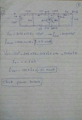 Electric Circuits Class (Solution of Problem set C) | PDF