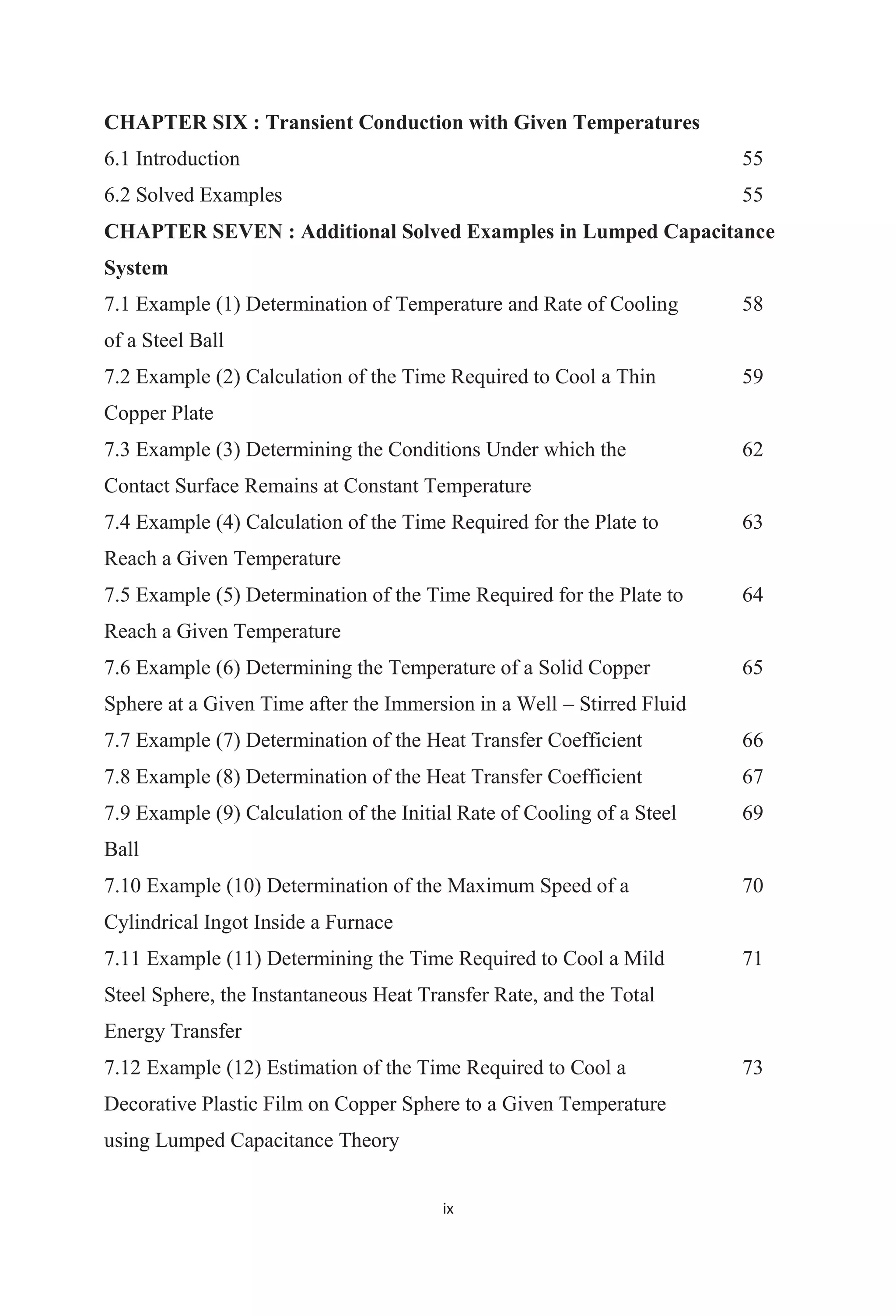 Solution Of Problems In Heat Transfer Transient Conduction Or Unsteady