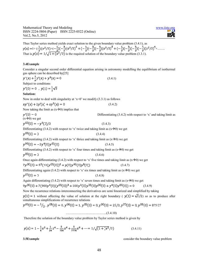 Solution of second order nonlinear singular value problems | PDF