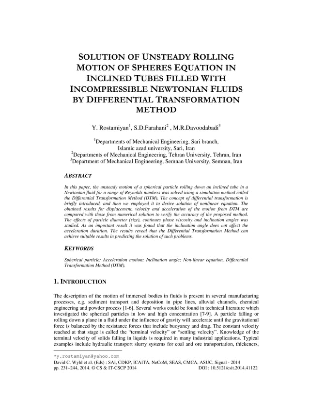 Solution of unsteady rolling | PDF | Physics | Science