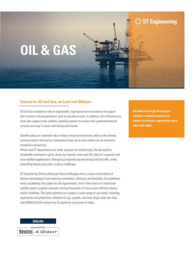 Oil & Gas - Solution Overview | PDF