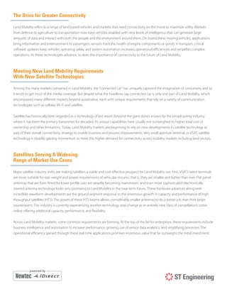 ST Engineering iDirect: Solution Overview: Land Mobility Market | PDF