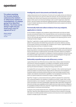 OpenText Legal Technology Solutions | PDF