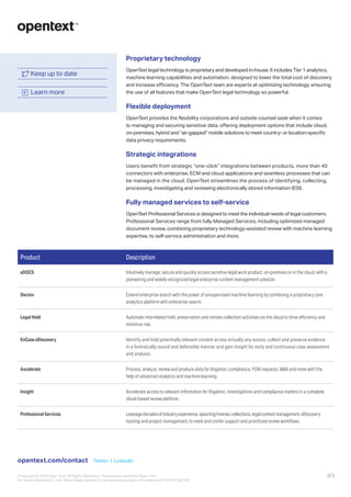 OpenText Legal Technology Solutions | PDF