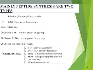 Solution phase peptide synthesis | PPTX