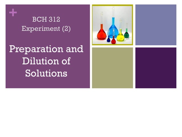Chemical Laboratory Solution Preparation Presentation | PDF | Chemistry ...