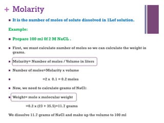 Chemical Laboratory Solution Preparation Presentation | PDF
