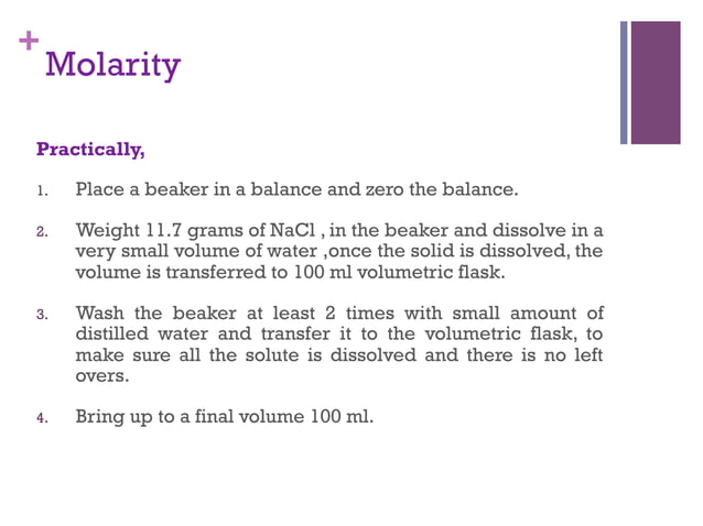 Chemical Laboratory Solution Preparation Presentation | PDF | Chemistry ...