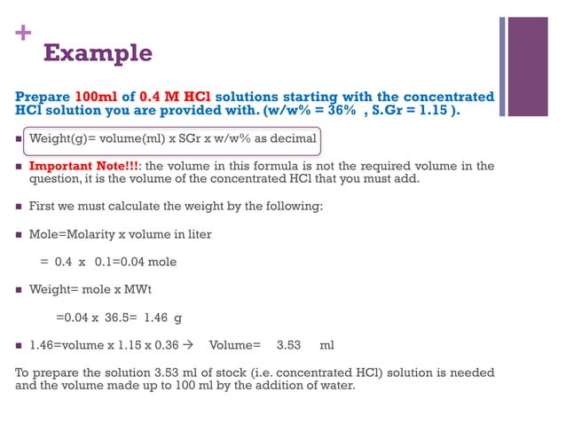Chemical Laboratory Solution Preparation Presentation | PDF | Chemistry ...