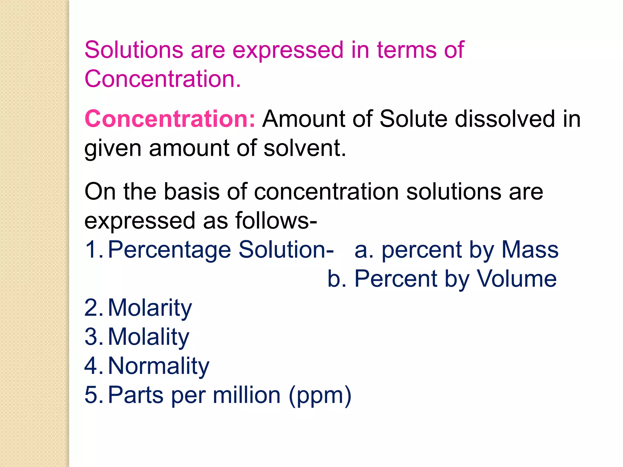 Solution preperation | PPT
