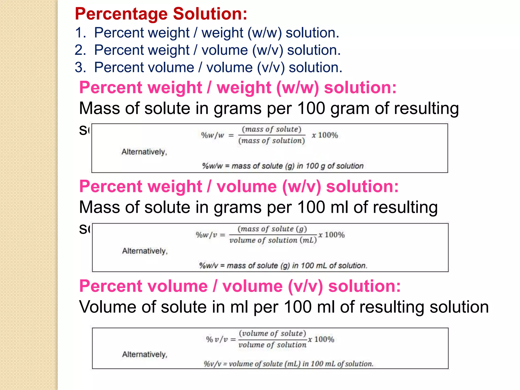 Solution preperation | PPT