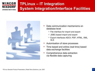 Wincor TP.Linux - Best Retail Application | PPT
