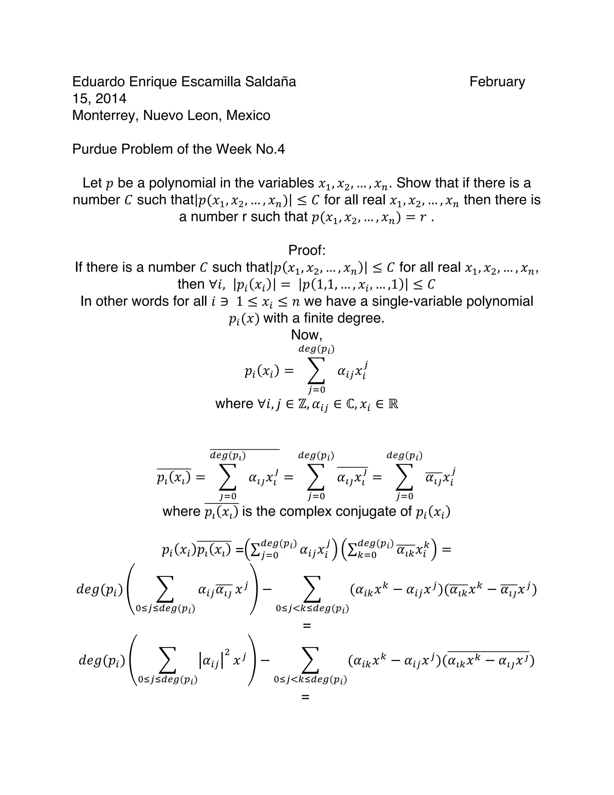 purdue week4 Solution eduardoenriqueescamillasaldana | PDF