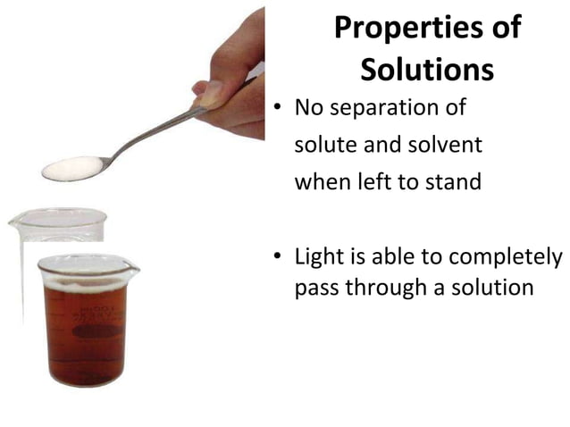 Properties of Solutions | PPT