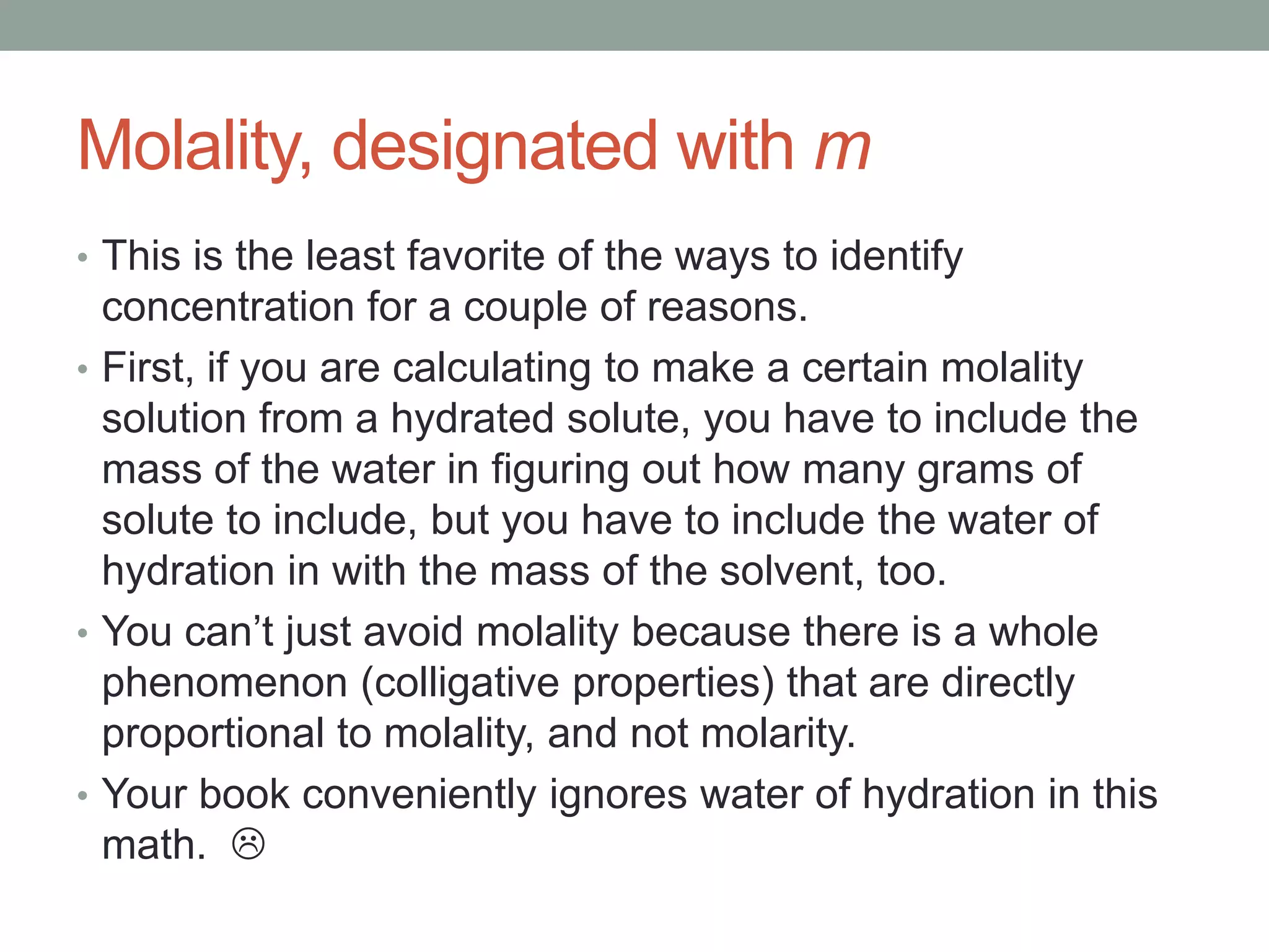 Solutions, Molarity, Molality | PPTX