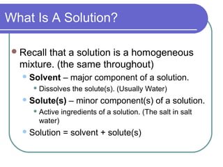 Solutions | PPT