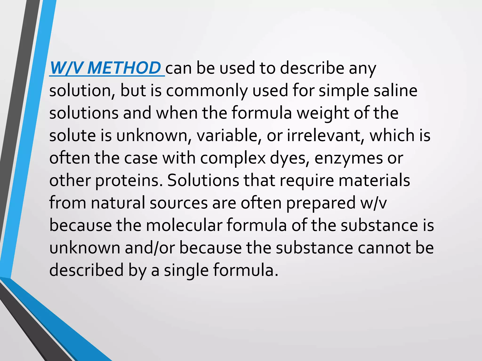 Preparation Of Solutions | PPTX