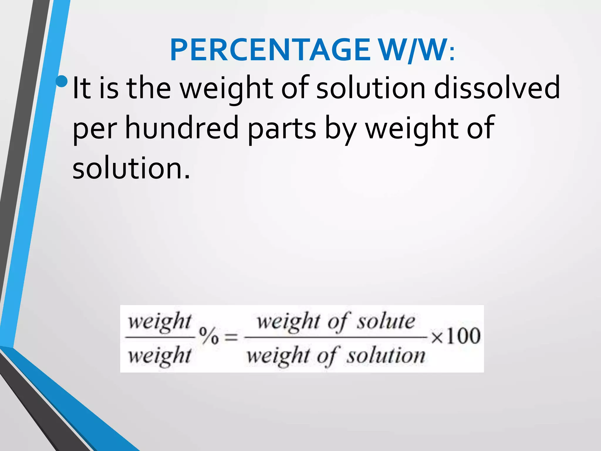 Preparation Of Solutions | PPTX