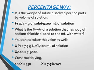 Preparation Of Solutions | PPTX