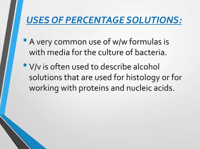 Preparation Of Solutions | PPTX | Chemistry | Science