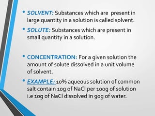 Preparation Of Solutions | PPTX