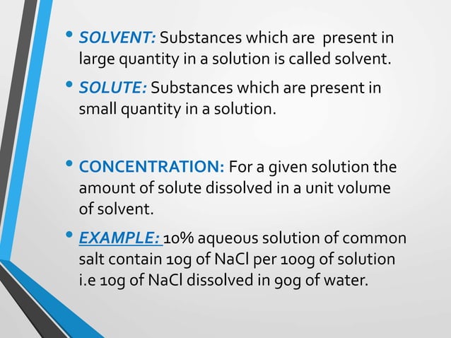 Preparation Of Solutions | PPTX | Chemistry | Science