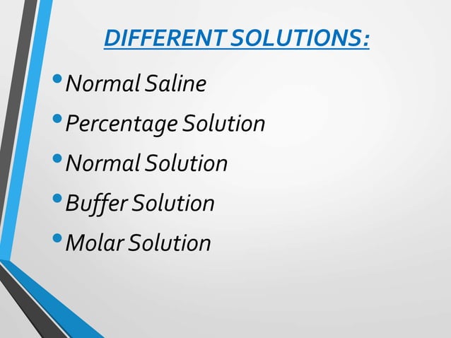 Preparation Of Solutions | PPTX | Chemistry | Science