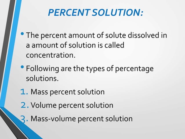 Preparation Of Solutions | PPTX | Chemistry | Science