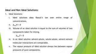 1st Lecture on Solutions | Chemistry Part I | 12th Science | PPT