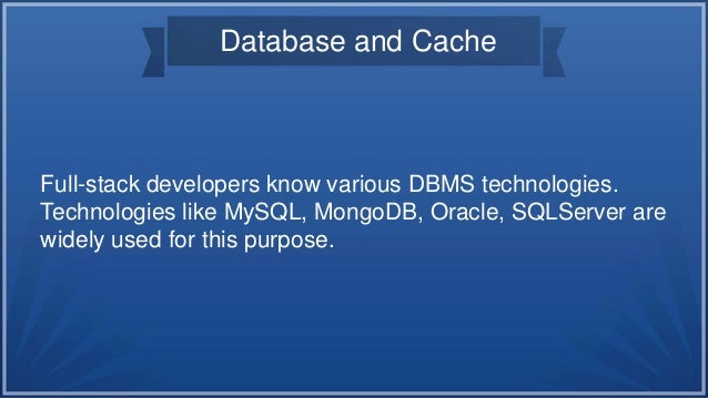 Full Stack Web Developer | PPT