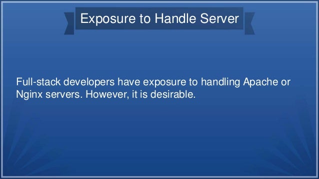 Full Stack Web Developer | PPT