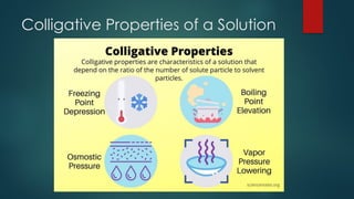 Solutions, Types of Solutions, Properties of Solutions | PPTX