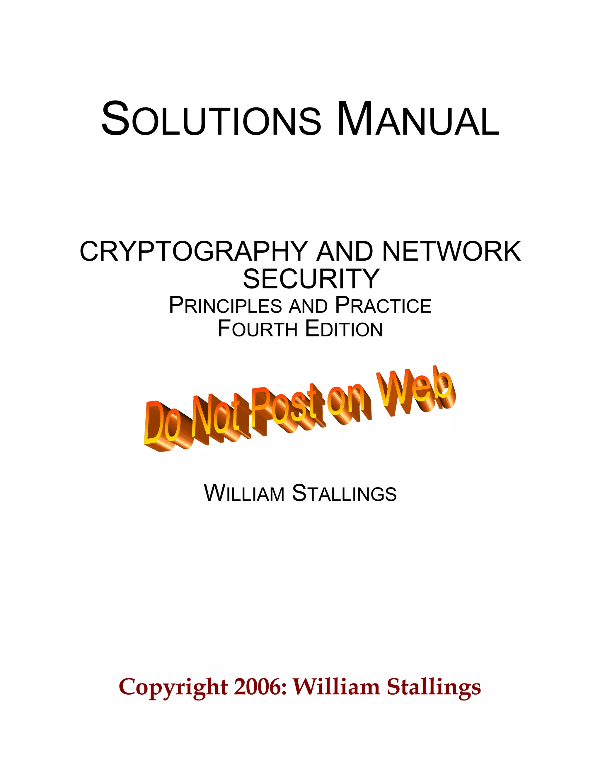 Solutions crypto4e | DOC
