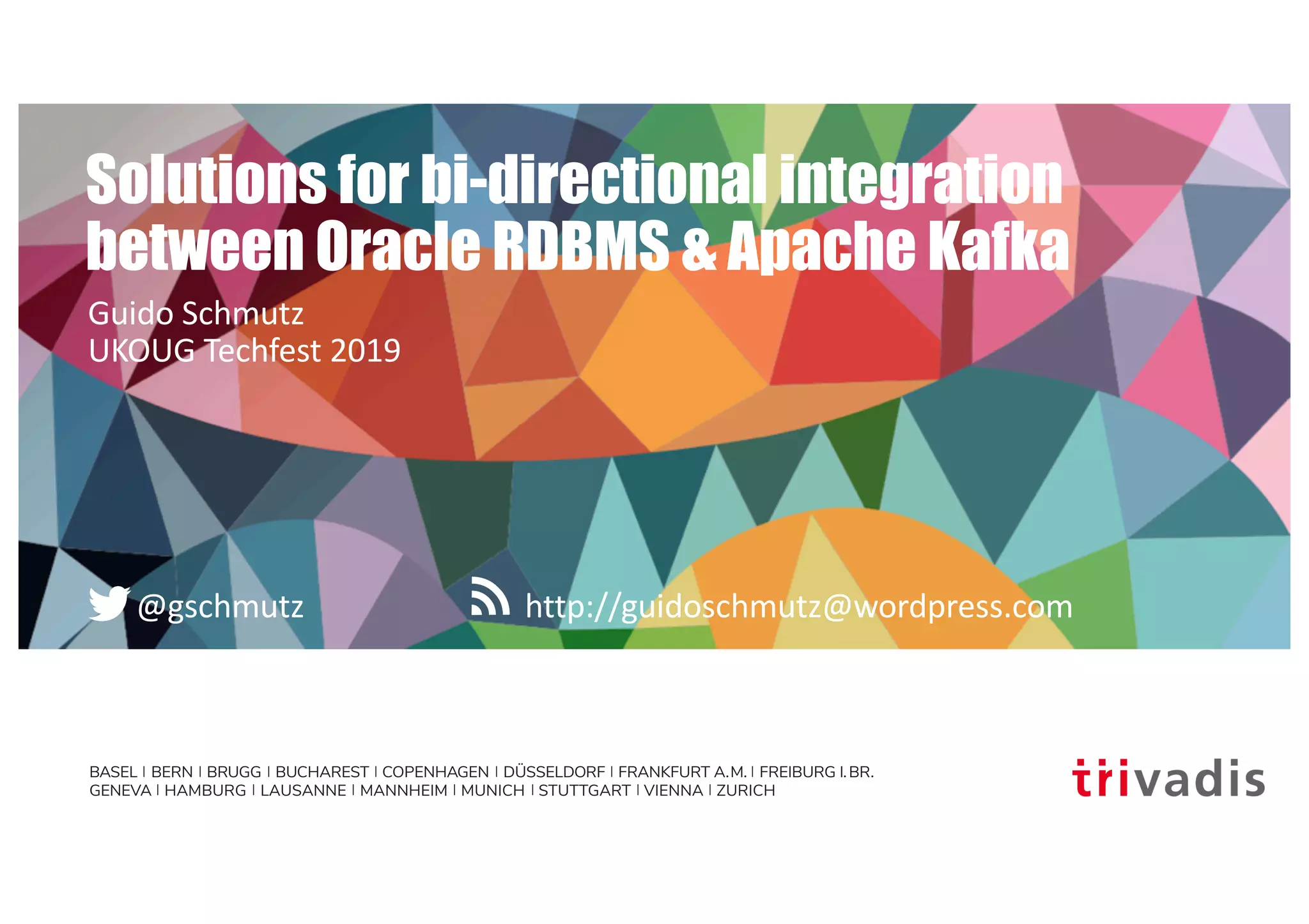 Solutions For Bi Directional Integration Between Oracle Rdbms And