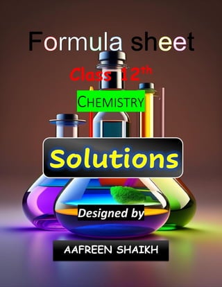 Solutions - formula sheet.pdf 12TH IMPORTANT FORMULA SHEET CHAP 3 ...