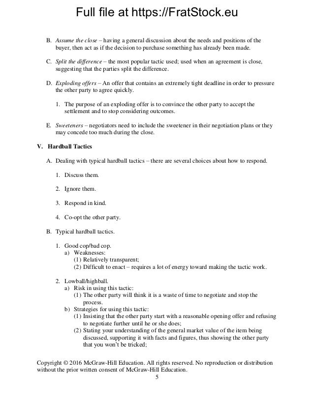 Essentials of Negotiation 6th edition by Lewicki Barry Saunders solut…