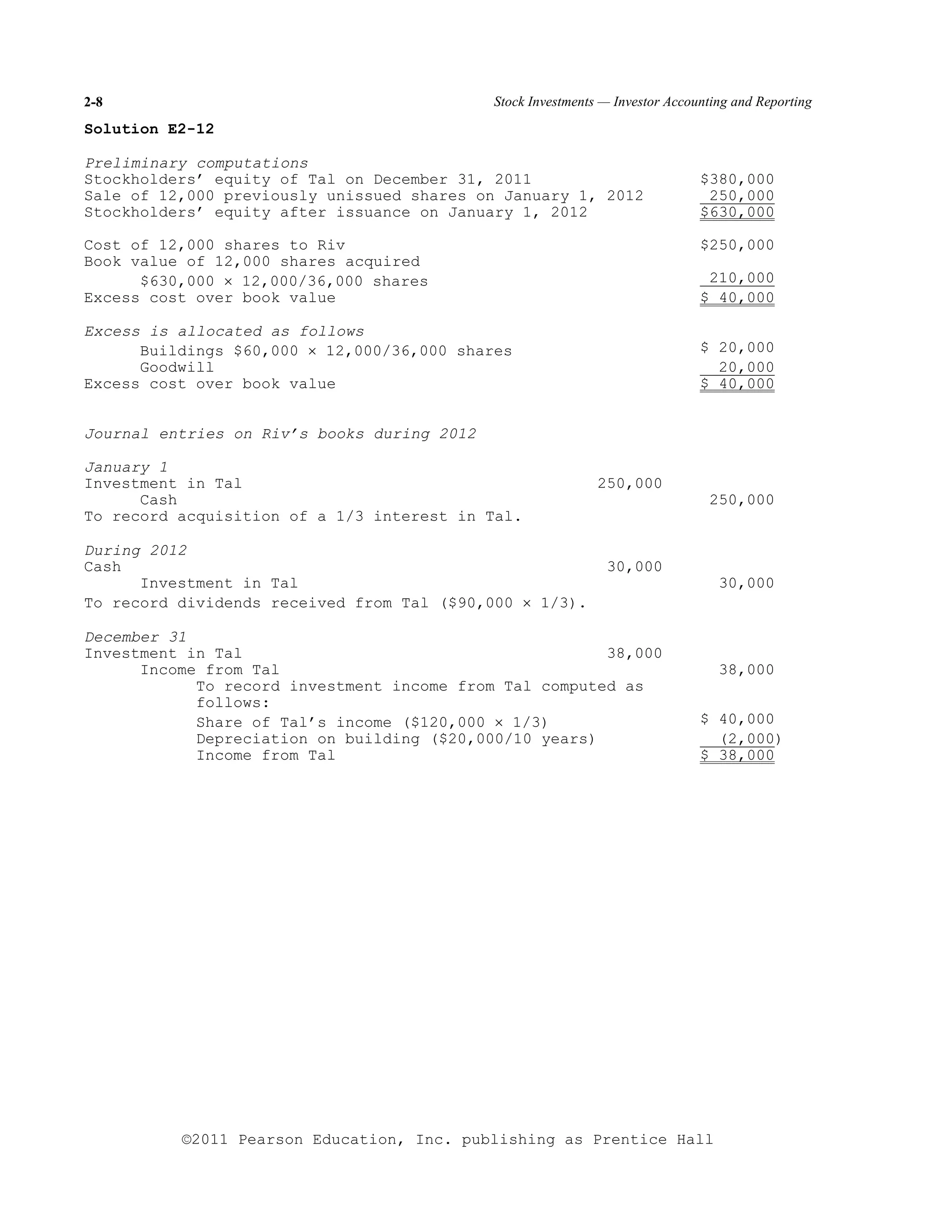 Solutions Manual for Advanced Accounting 11th Edition by Beams | PDF