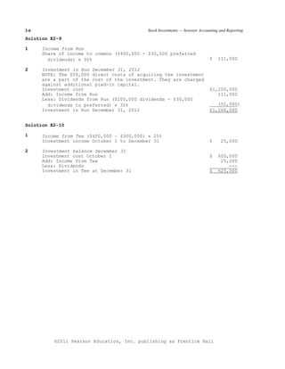 Solutions Manual for Advanced Accounting 11th Edition by Beams | PDF