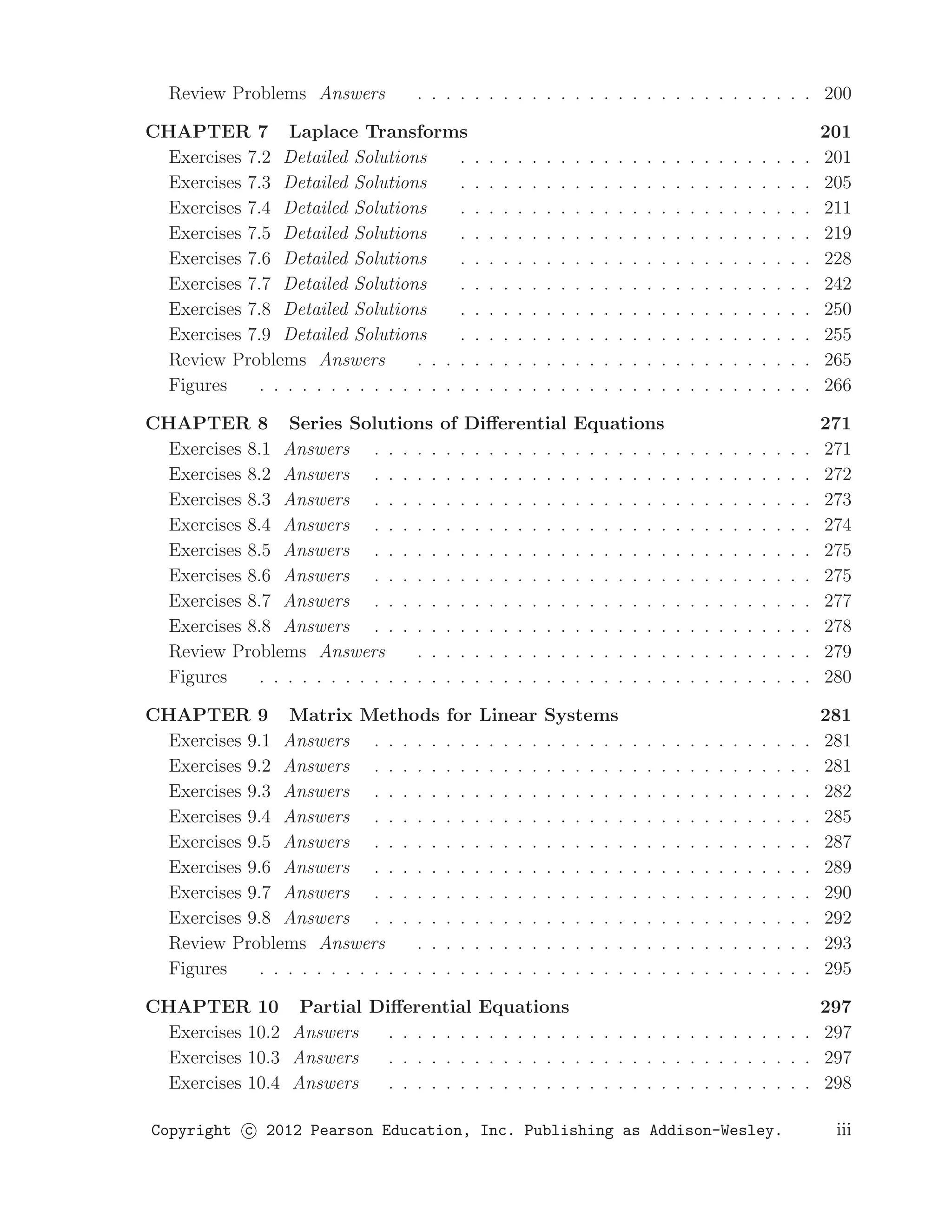 Solutions Manual for Fundamentals Of Differential Equations 8th Edition ...
