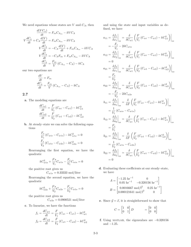 Solutions Manual for Process Control Modeling Design And Simulation 1st Edition by Bequette ...