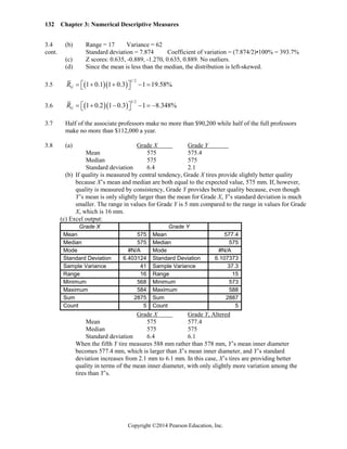 Solutions Manual for Statistics For Managers Using Microsoft Excel 7th ...