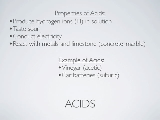 Solutions acid base | PPT